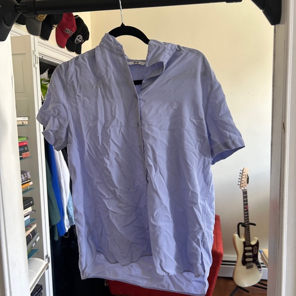 Uniqlo | Shirts | Uniqlo Light Blue Shirt | Poshmark
